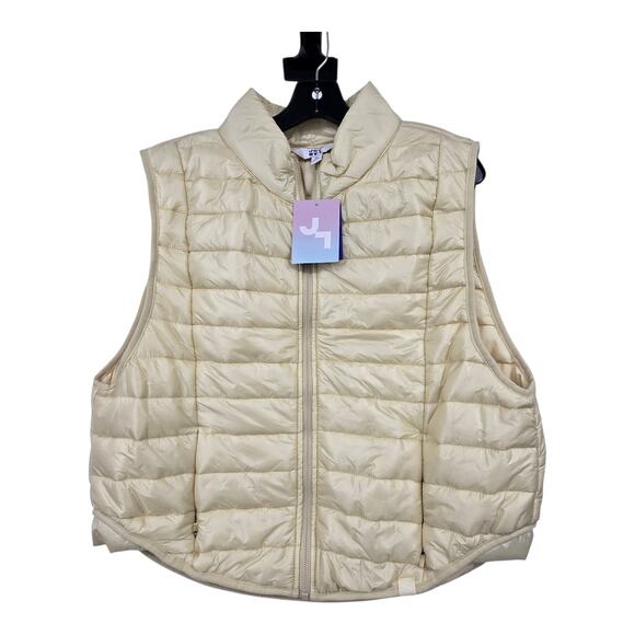 JoyLab | Jackets & Coats | Joy Lab New Puffer Vest Womens Xl Ivory ...